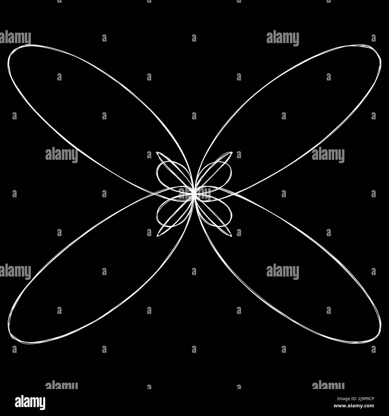 Abstract line drawing, line art formation, structure . Stock vector ...