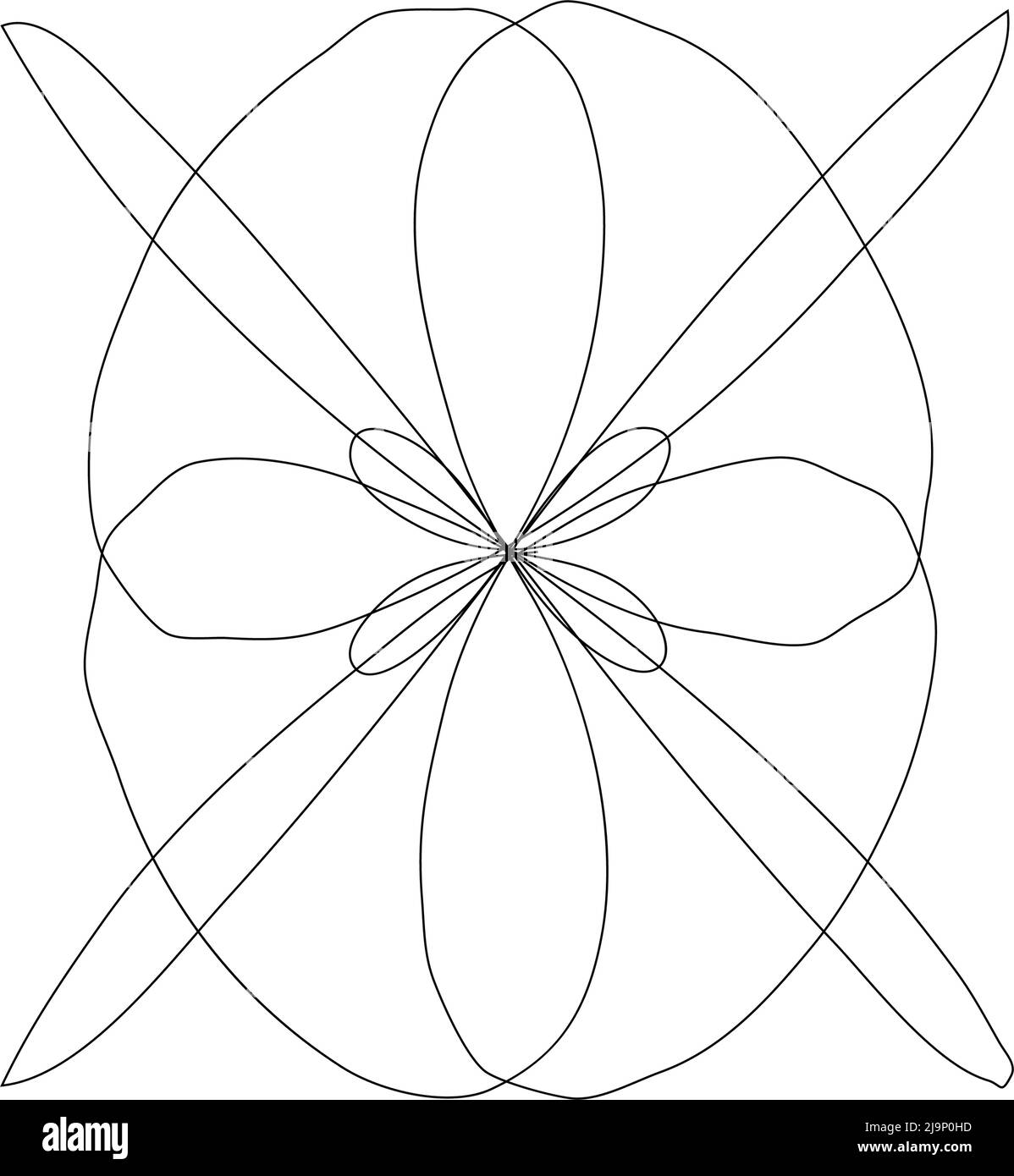 Abstract line drawing, line art formation, structure . Stock vector ...