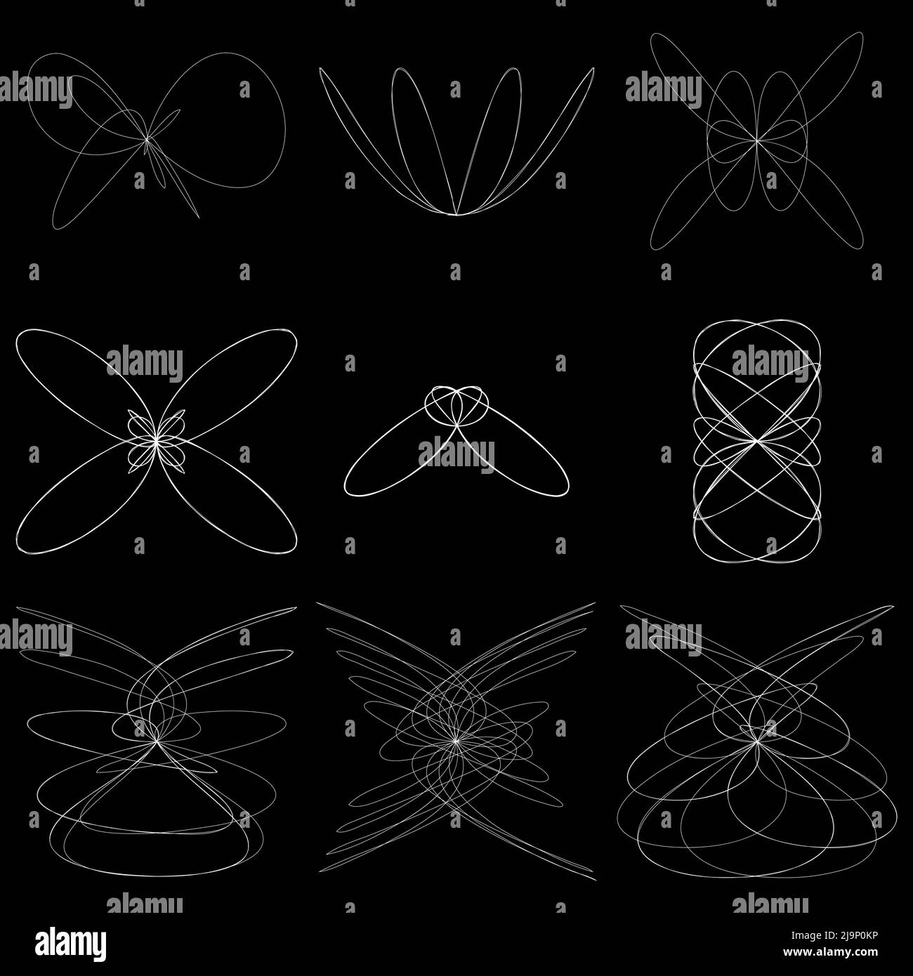 Abstract line drawing, line art formation, structure . Stock vector ...