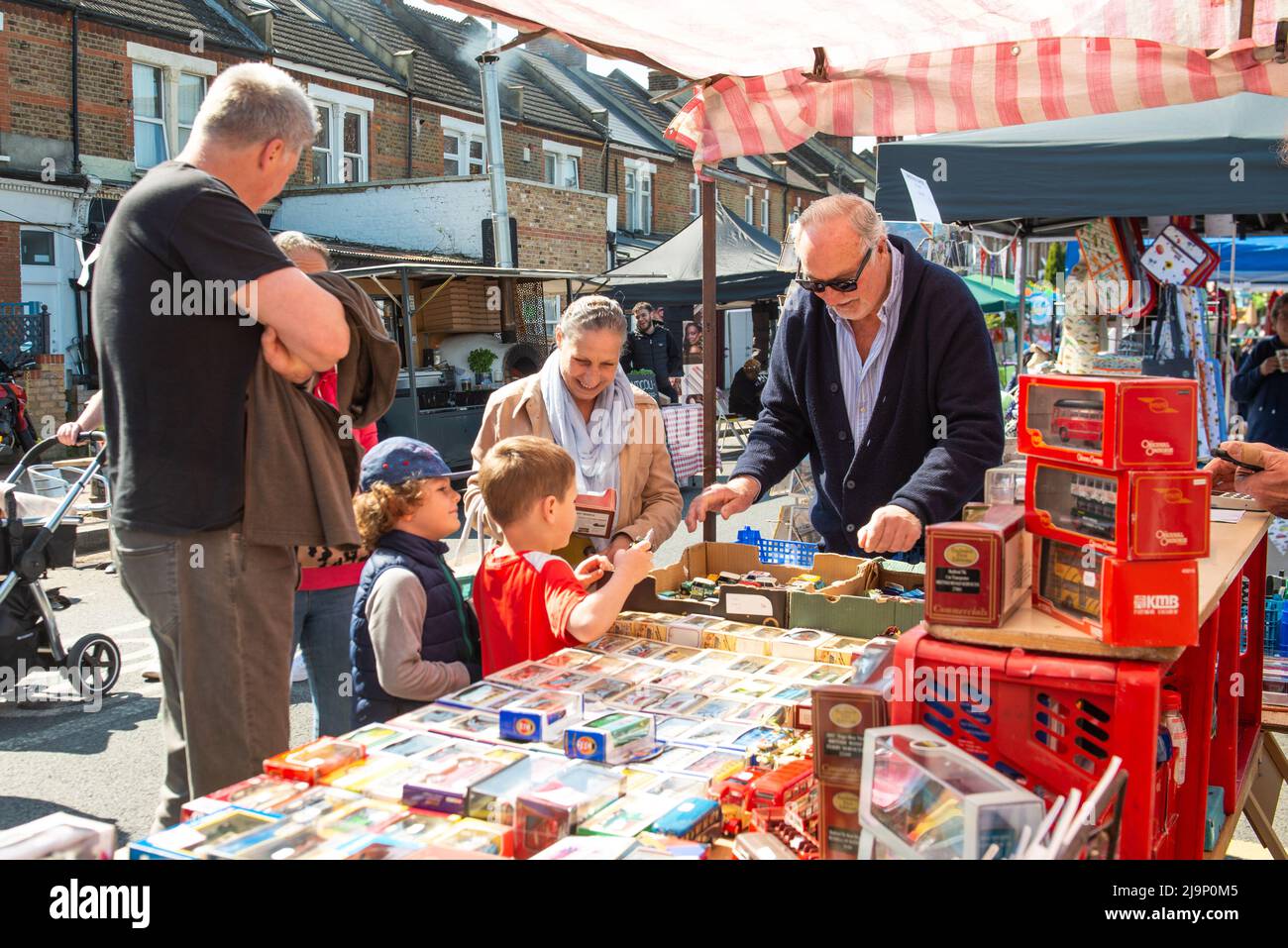London, Penge, United Kingdom - April 30, 2022: Maple Road Market (a ...