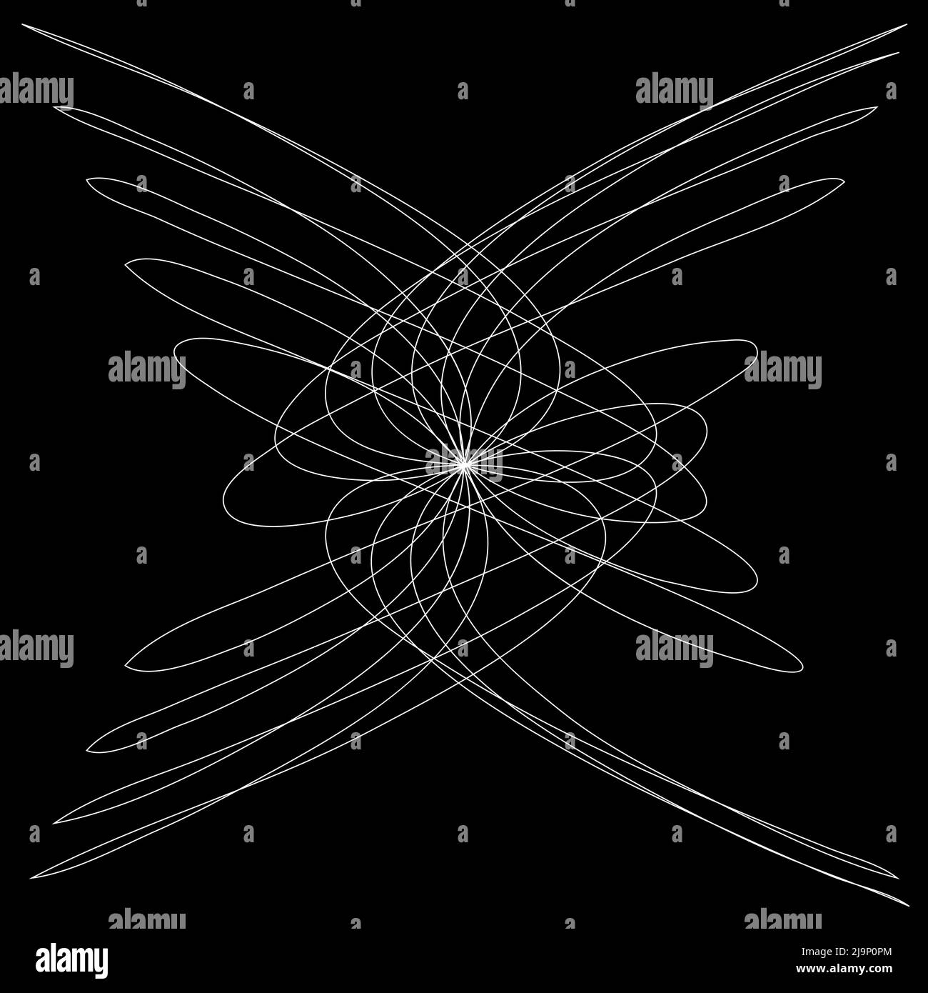 Abstract line drawing, line art formation, structure . Stock vector ...