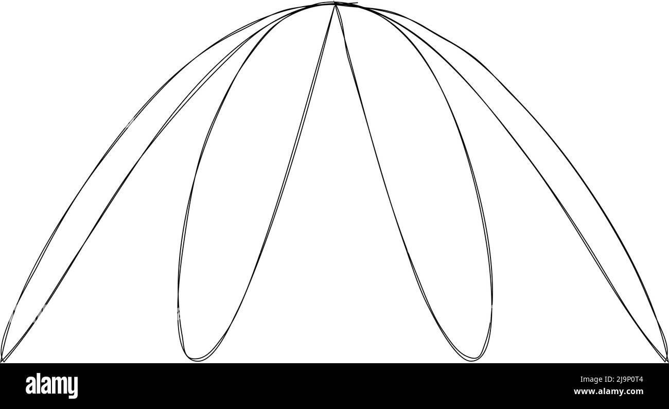 Abstract line drawing, line art formation, structure . Stock vector ...