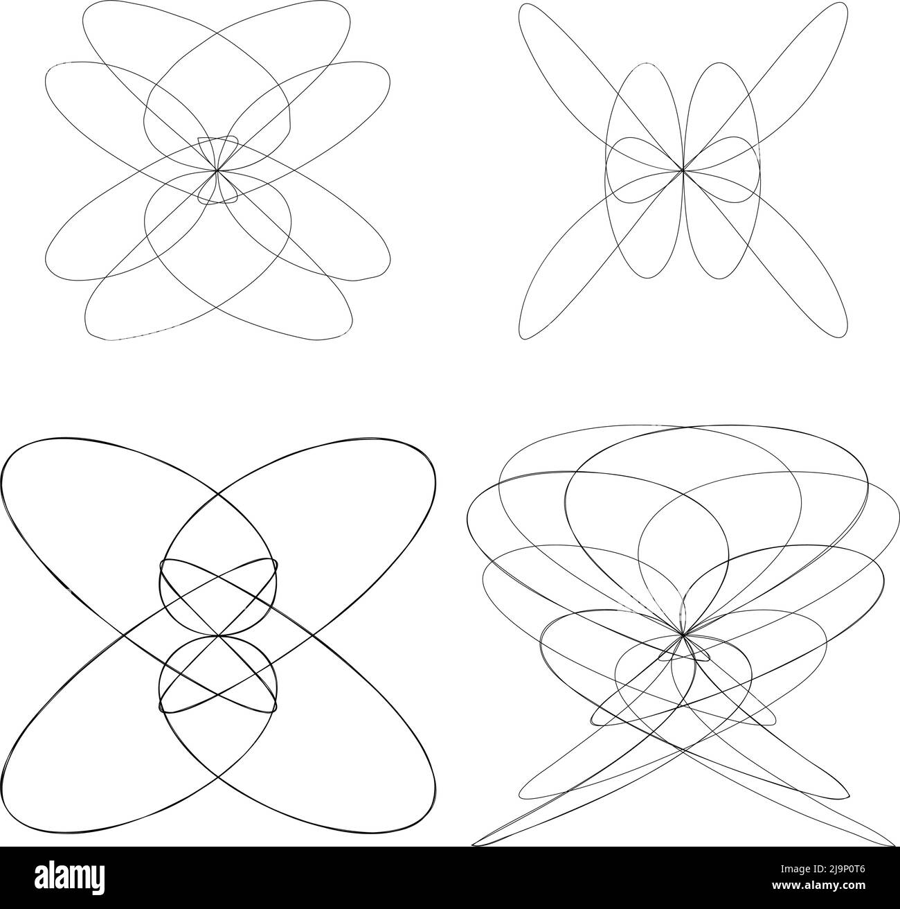 Abstract line drawing, line art formation, structure . Stock vector ...