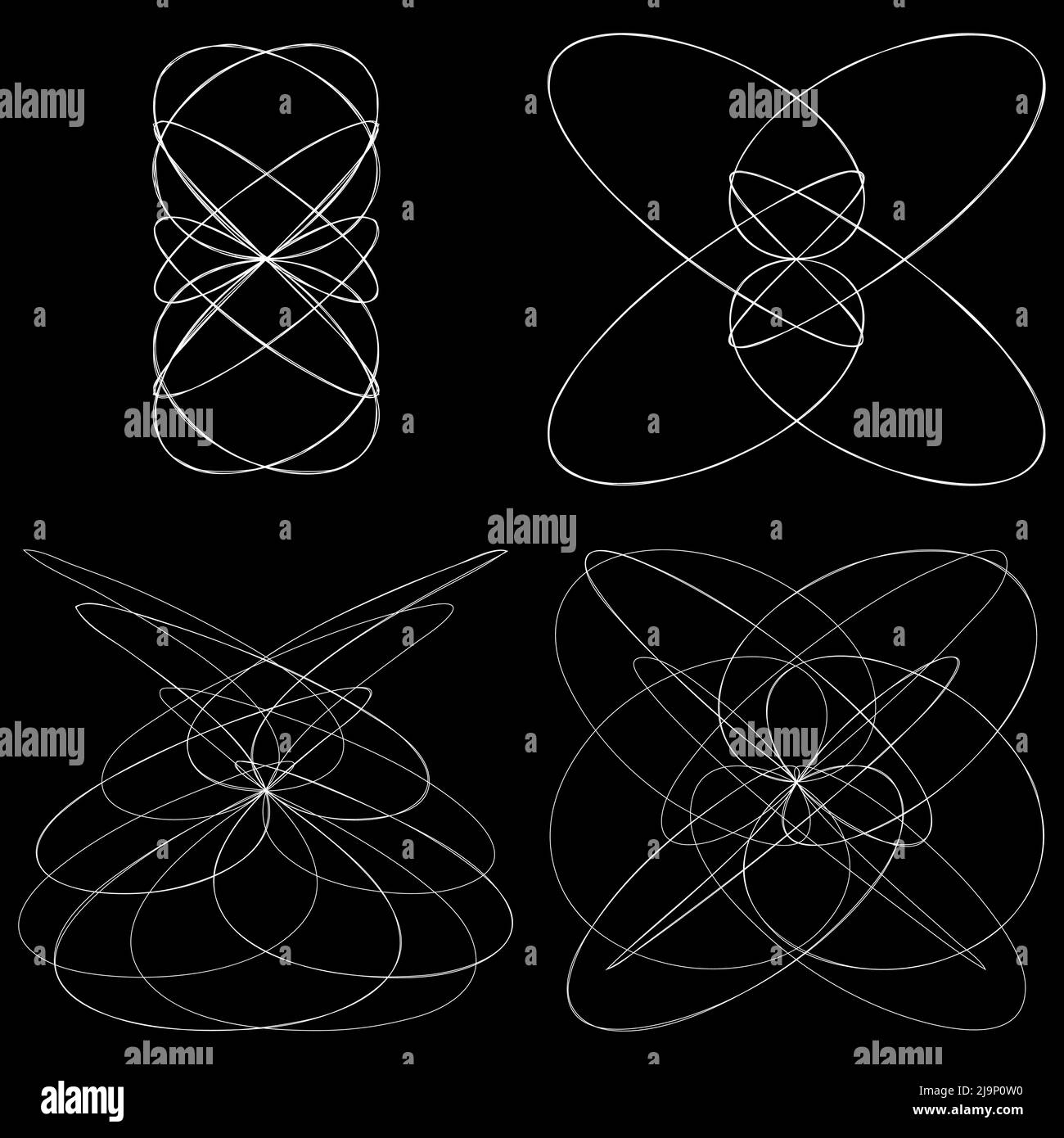 Abstract line drawing, line art formation, structure . Stock vector ...