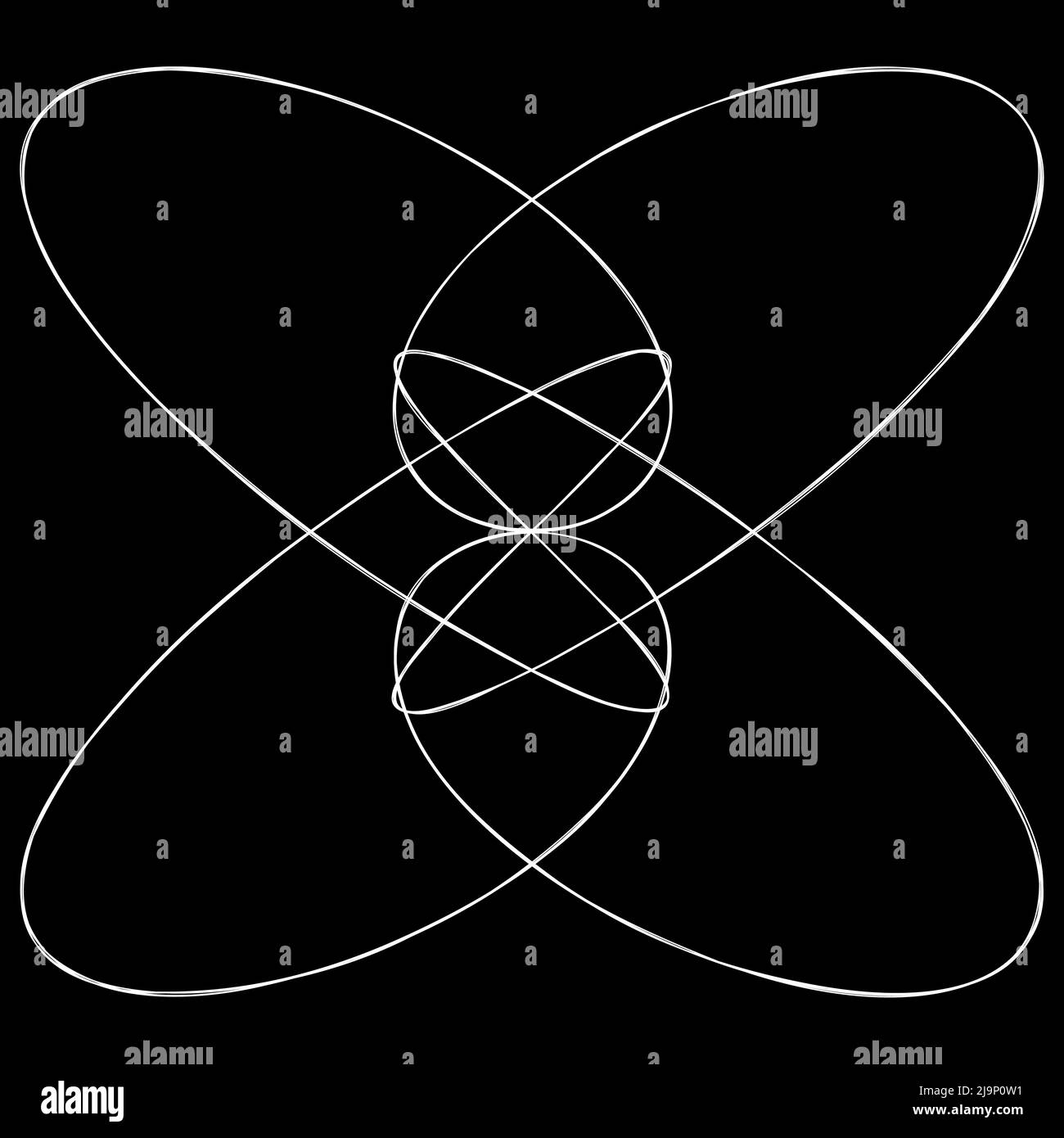 Abstract line drawing, line art formation, structure . Stock vector ...
