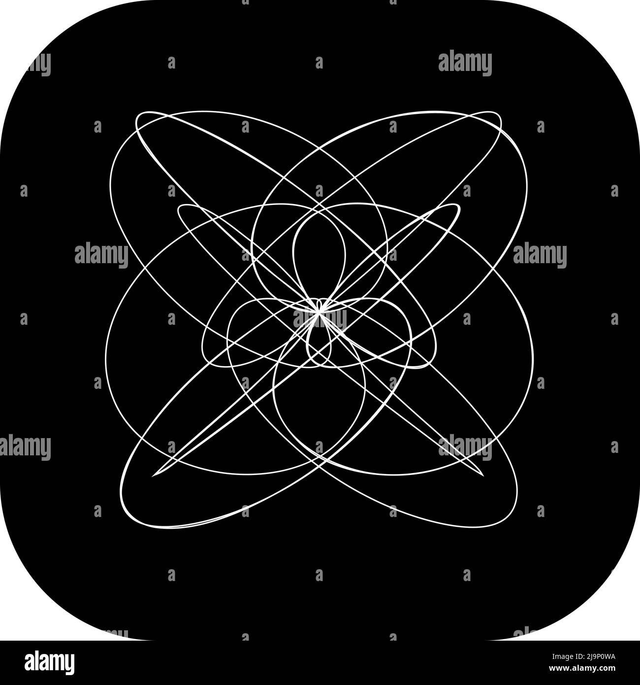 Abstract line drawing, line art formation, structure . Stock vector ...