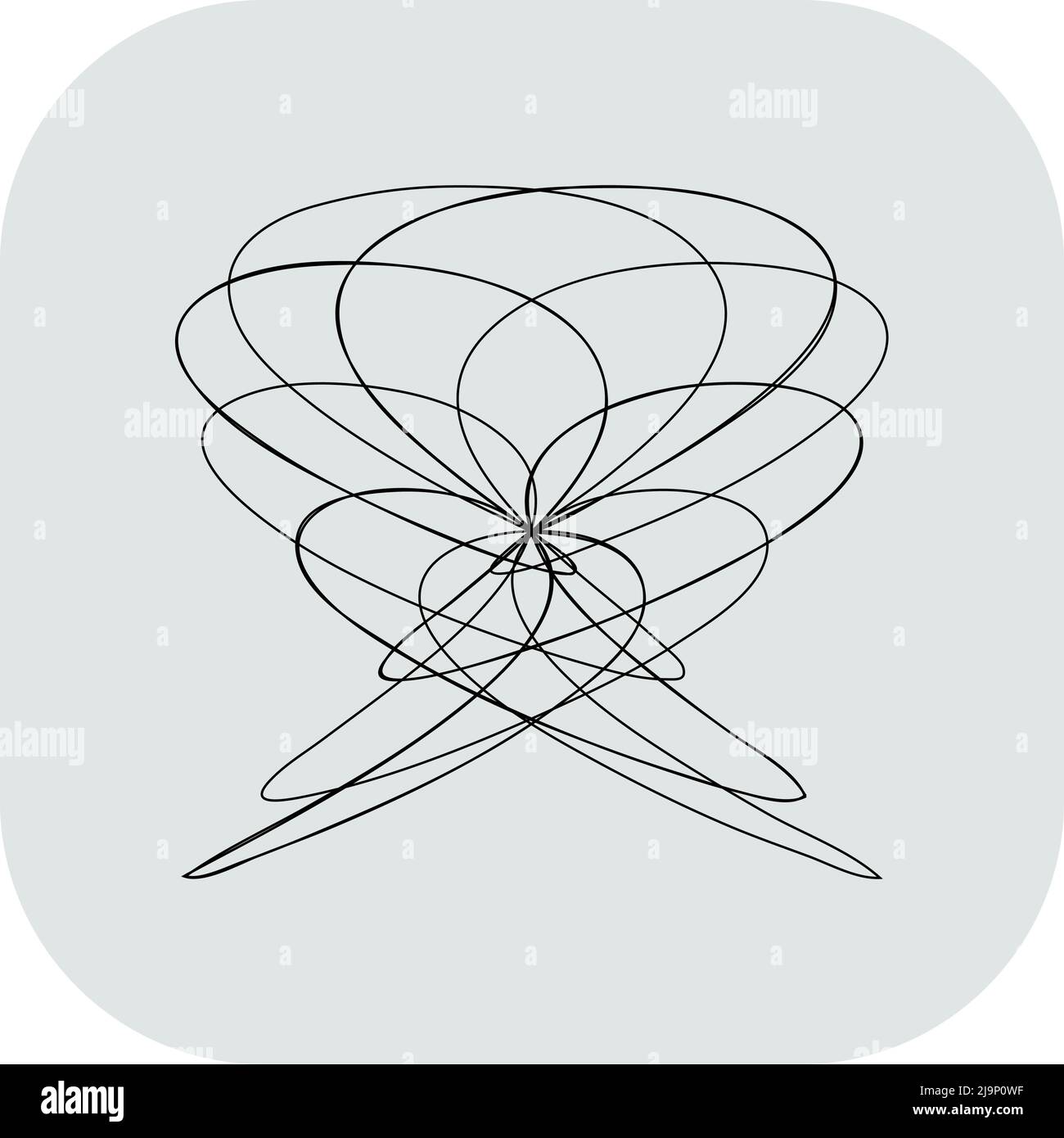 Abstract line drawing, line art formation, structure . Stock vector ...