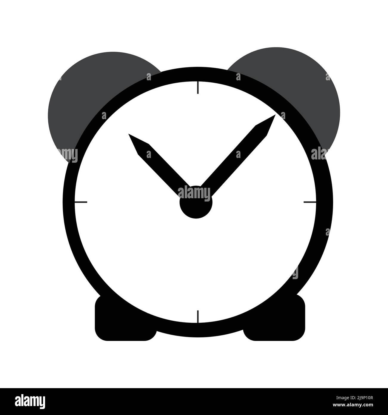 alarm clock icon. on white background Stock Vector Image & Art - Alamy
