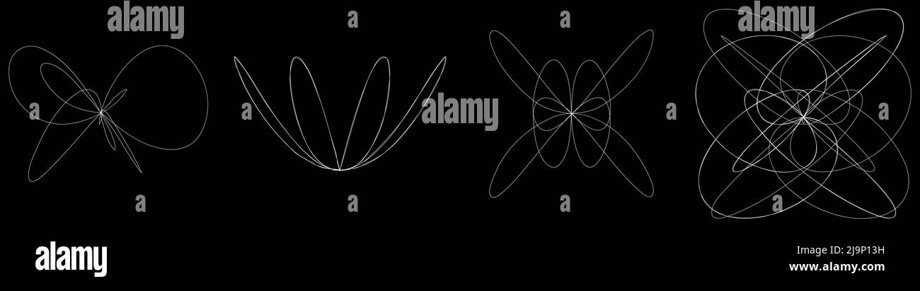 Abstract line drawing, line art formation, structure . Stock vector ...
