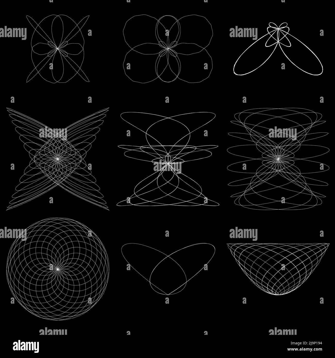 Abstract line drawing, line art formation, structure . Stock vector ...