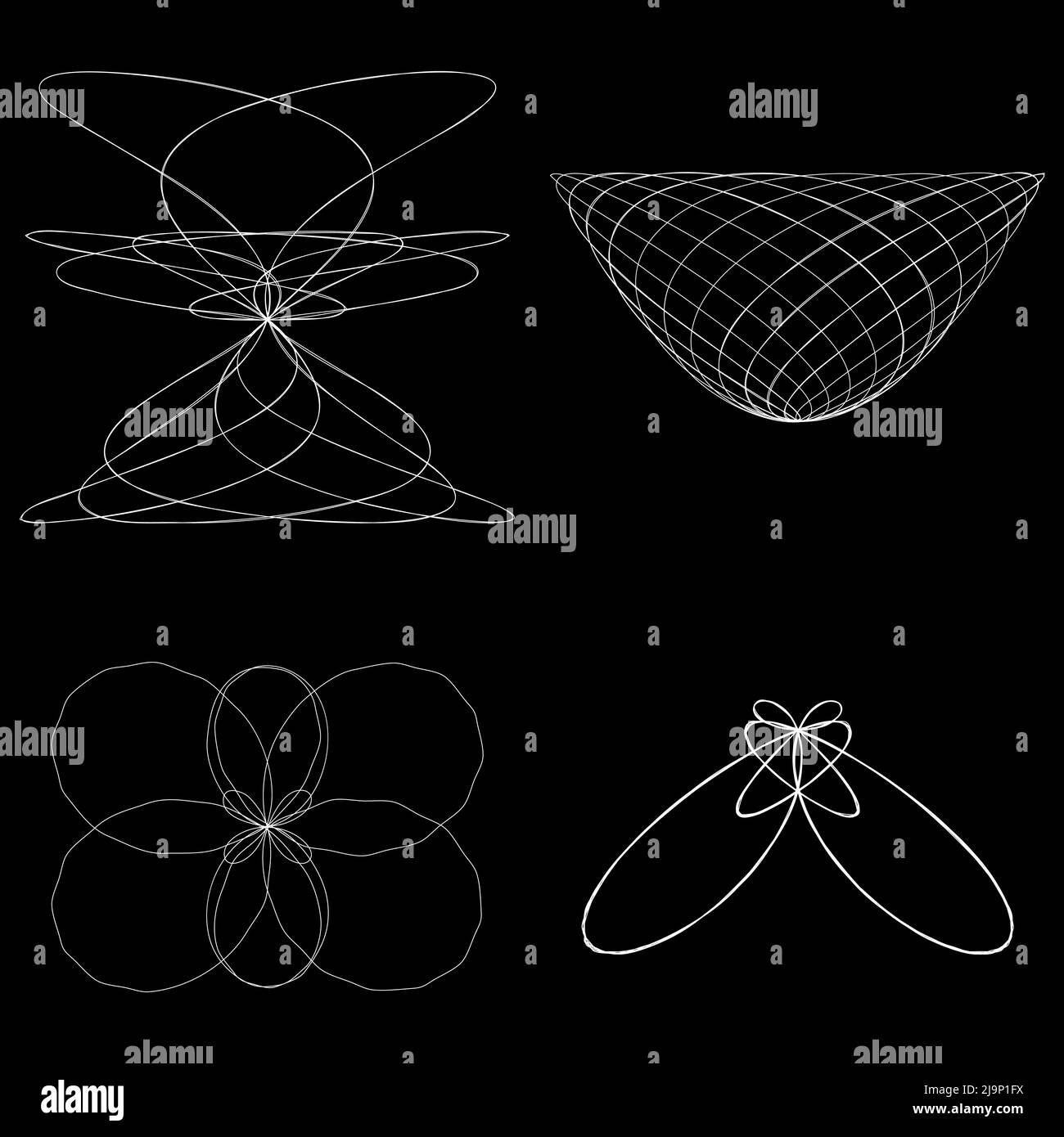 Abstract line drawing, line art formation, structure . Stock vector ...
