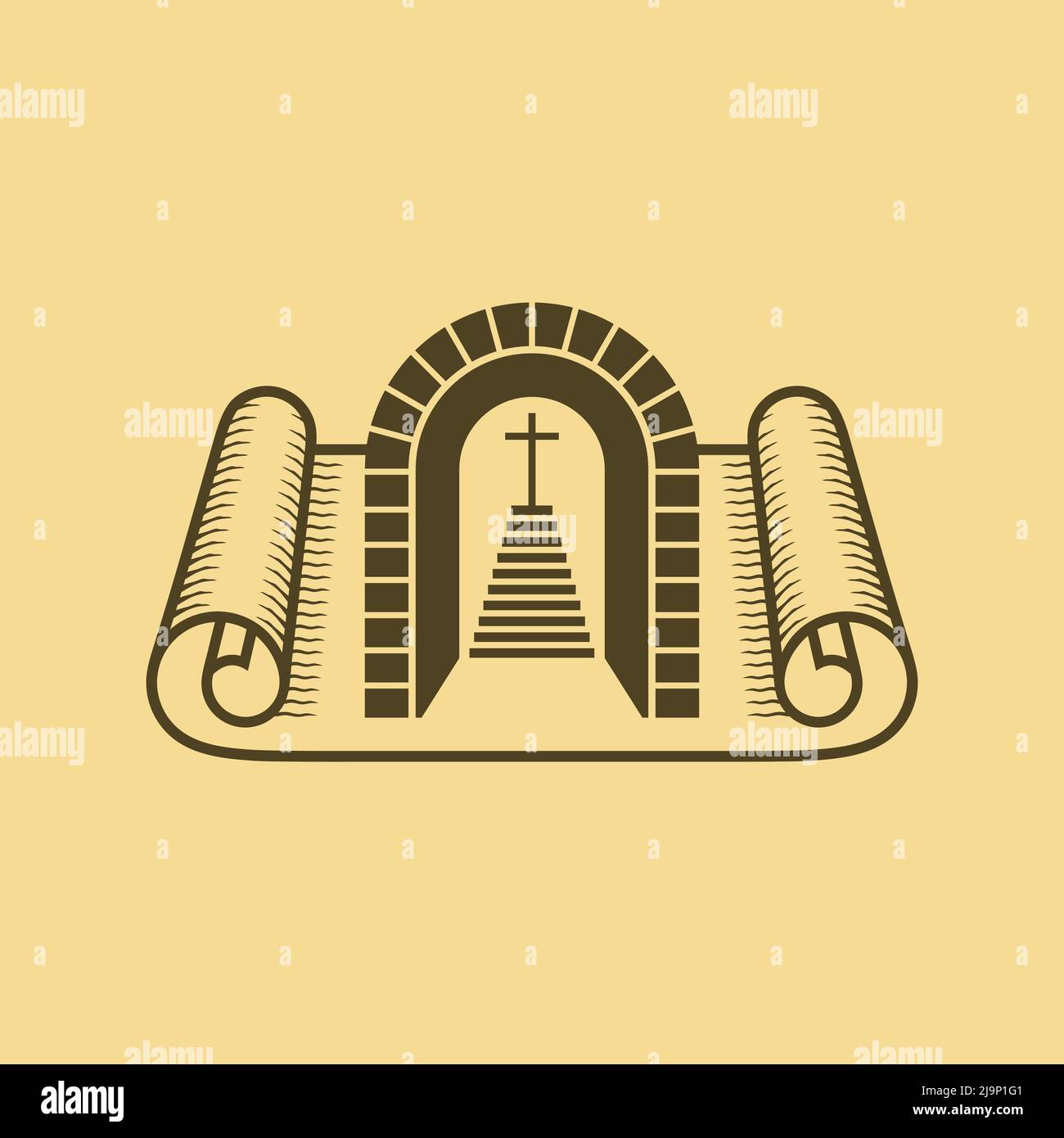 Christian illustration. The Bible opens the way to salvation from sin ...