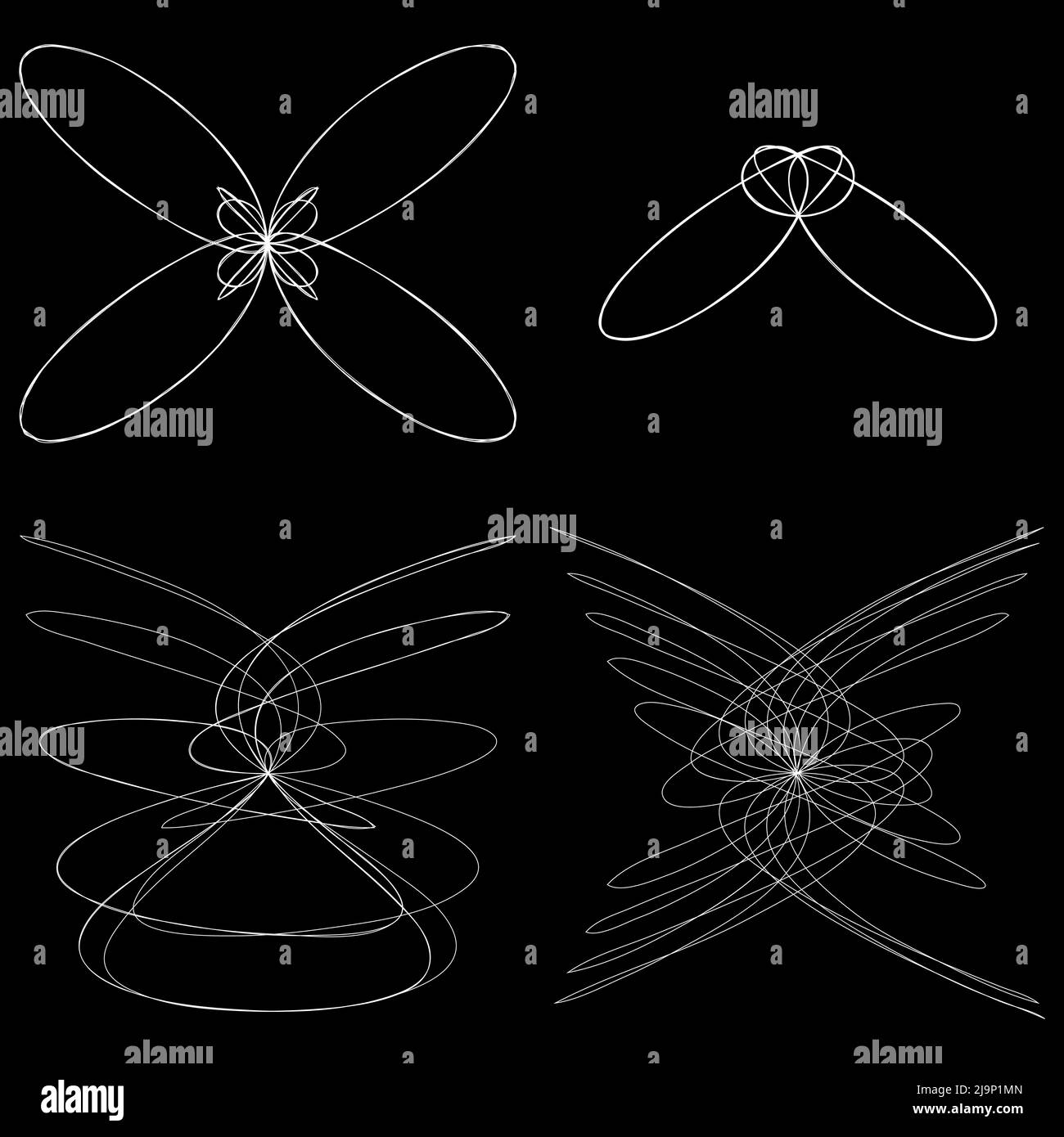 Abstract line drawing, line art formation, structure . Stock vector ...