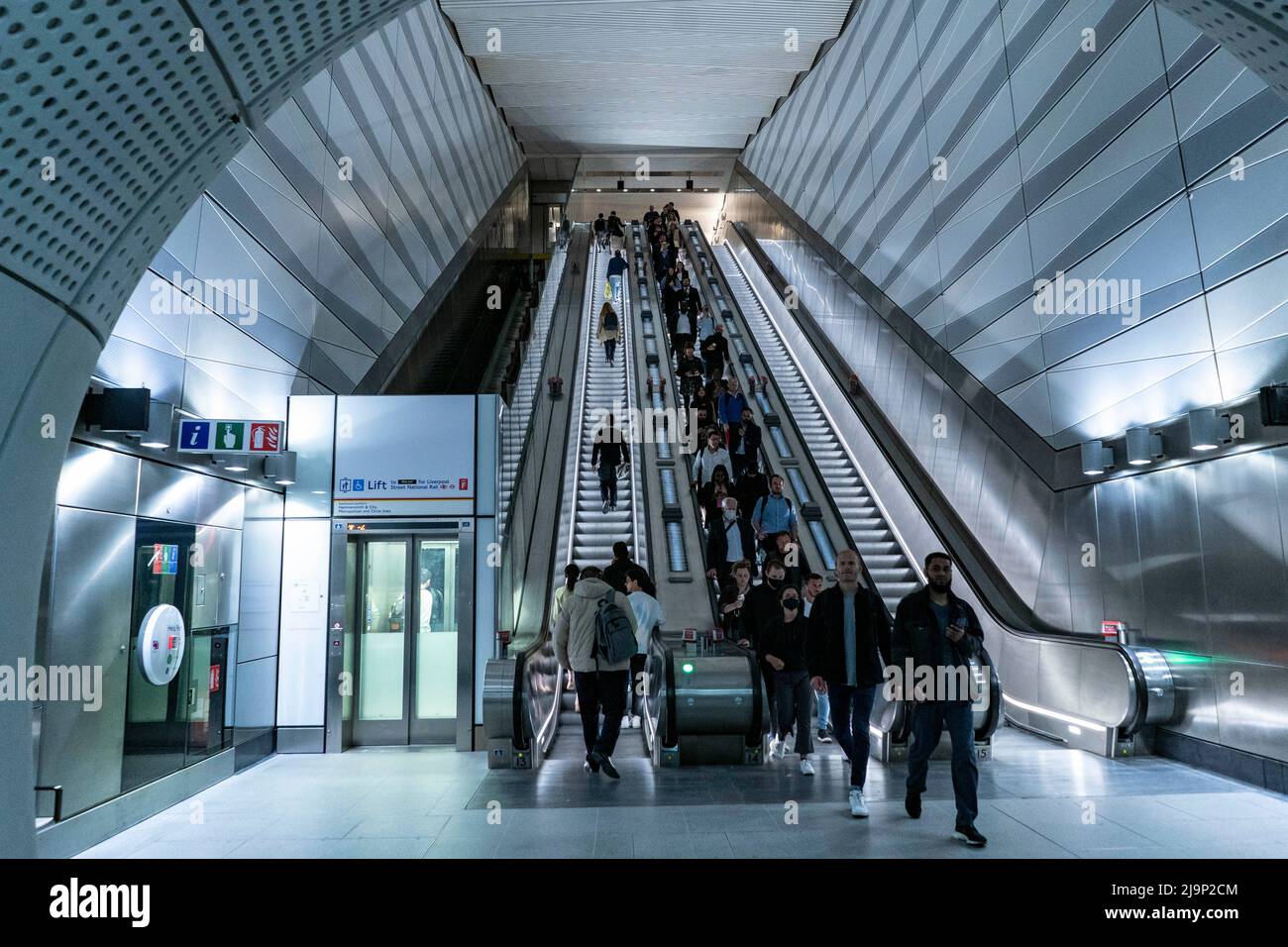 Launch Of Elizabeth Line In London Passengers travel along with the ...