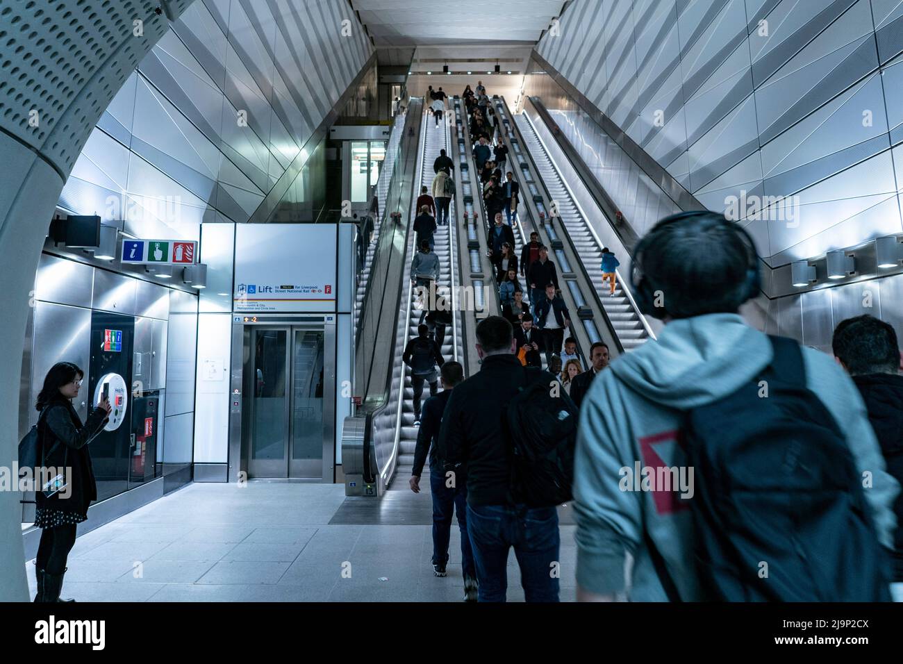 Launch Of Elizabeth Line In London Passengers travel along with the ...