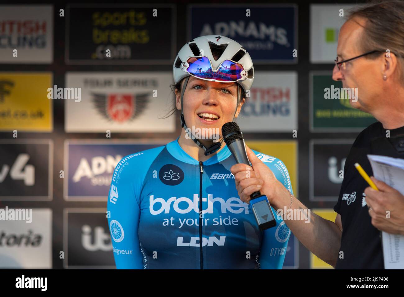 Amy Marks of Team LDN Brother UK on podium in the Sportsbreaks Tour ...