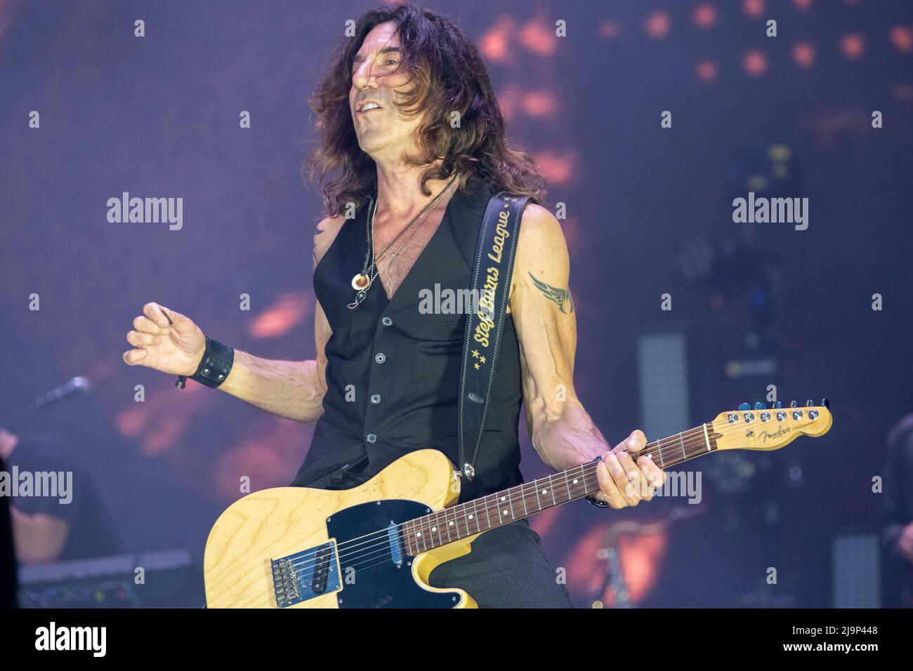Milan, Italy. 24th May, 2022. Stef Burns during Vasco Rossi - Non Stop ...