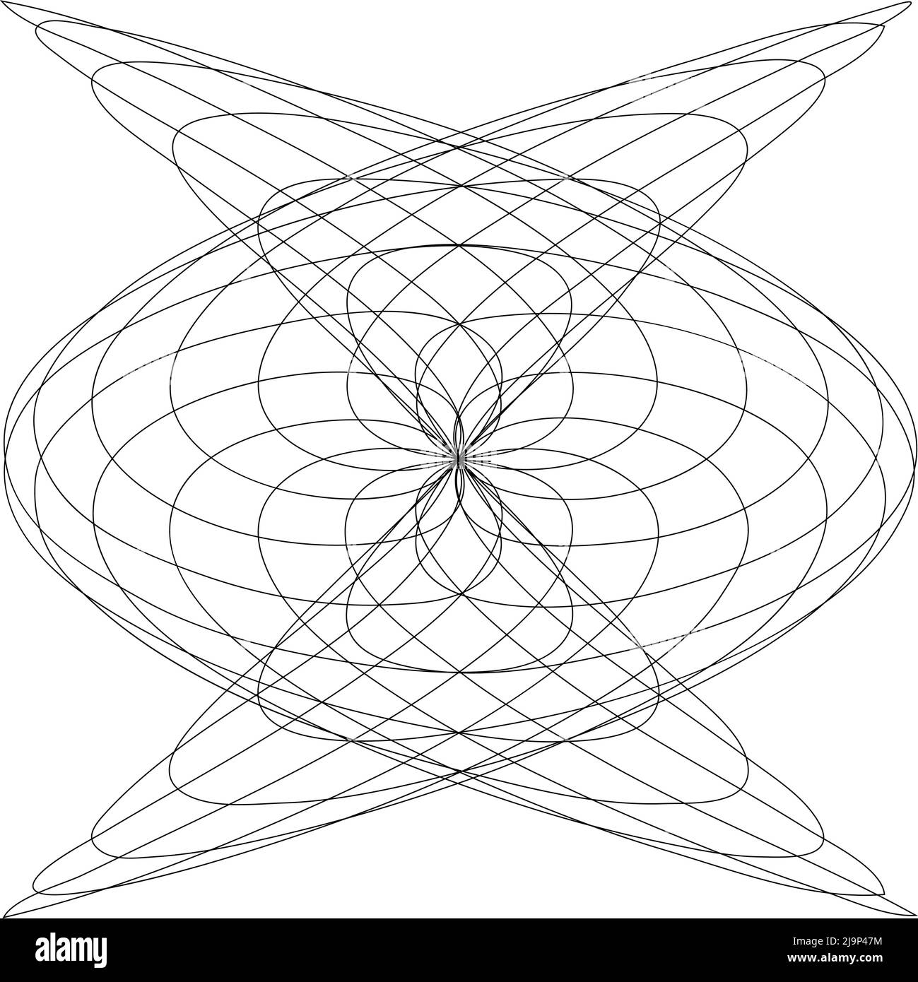 Abstract line drawing, line art formation, structure . Stock vector ...