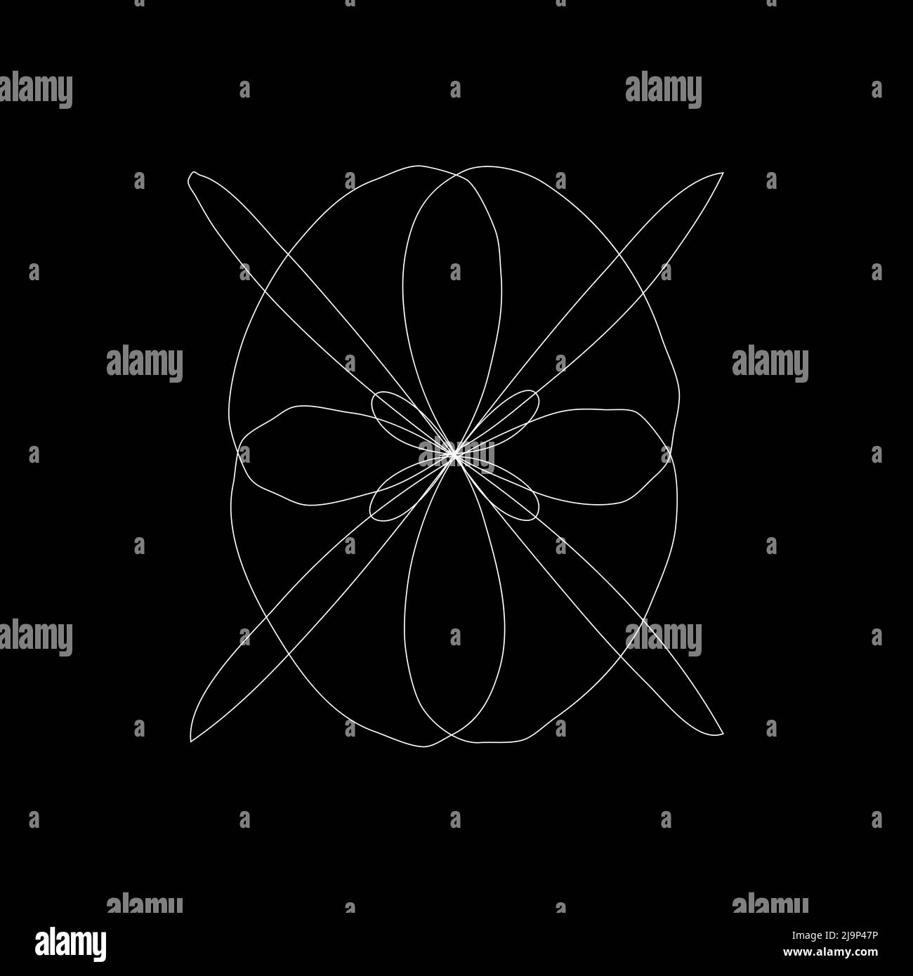 Abstract line drawing, line art formation, structure . Stock vector ...