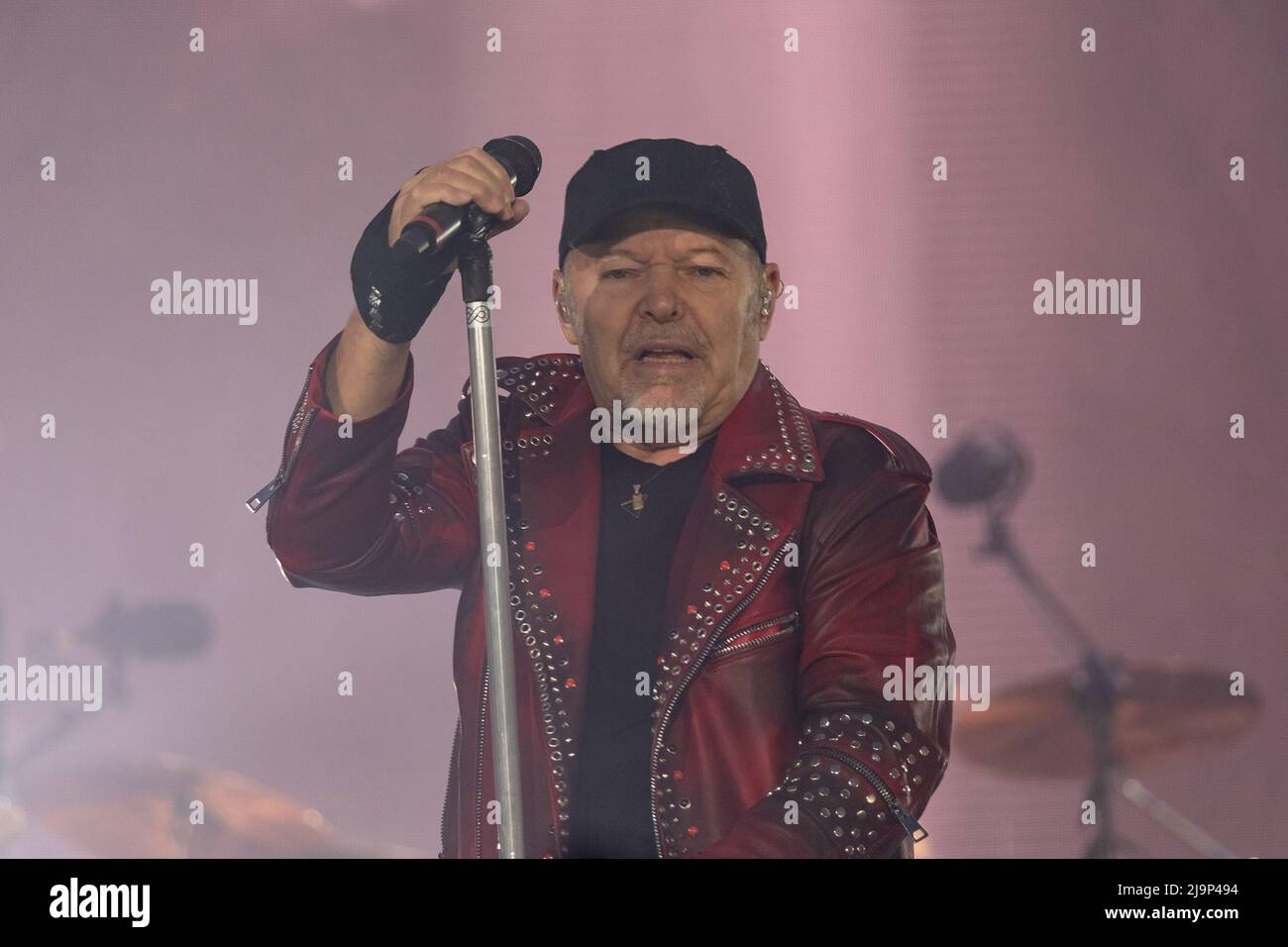 Racecourse SNAI La Mura, Milan, Italy, May 24, 2022, Vasco Rossi during ...