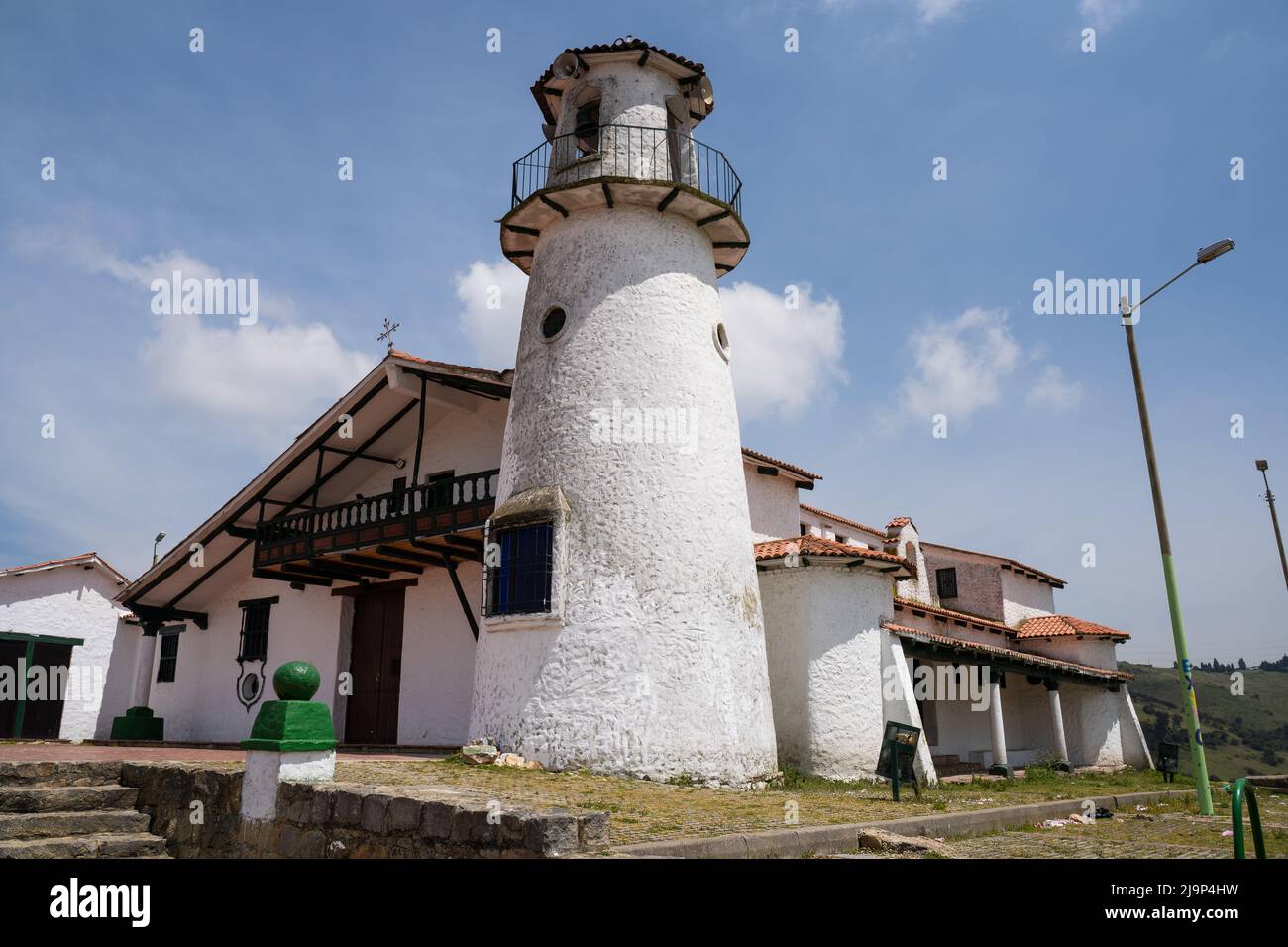 Bogota, Colombia, May 23, 2022. the church at Quiba, on the heights of ...