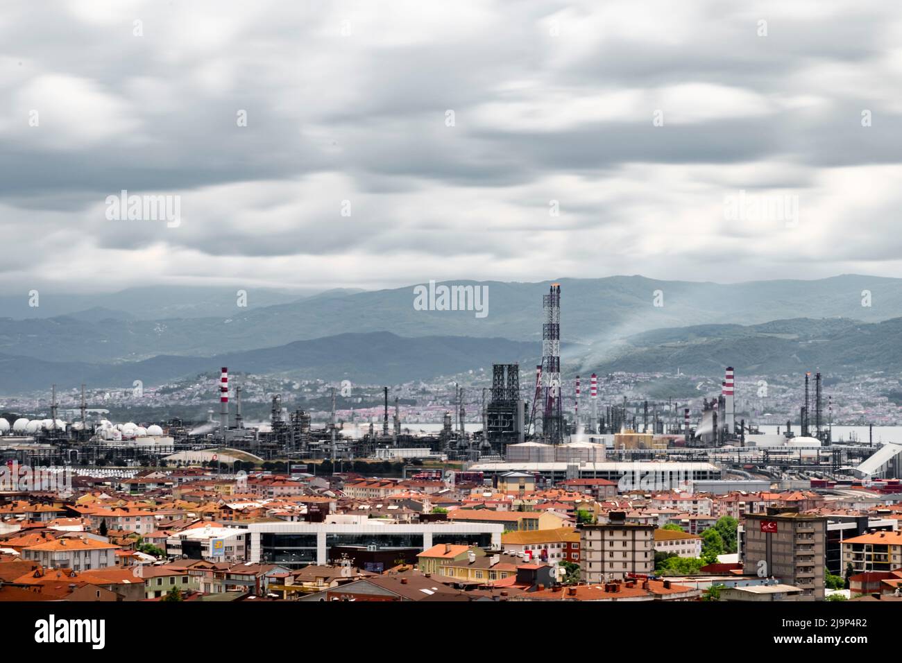 Turkey - May 19, 2022 : Tupras Izmit oil refinery, Tupras is Turkey's ...