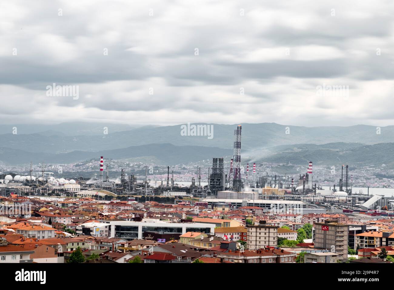 Turkey - May 19, 2022 : Tupras Izmit oil refinery, Tupras is Turkey's ...
