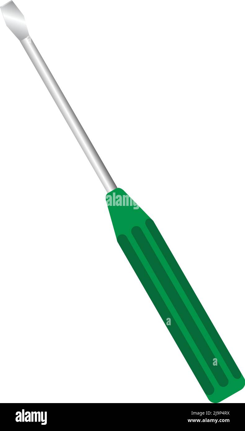 green color screwdriver. on white background Stock Vector Image & Art ...