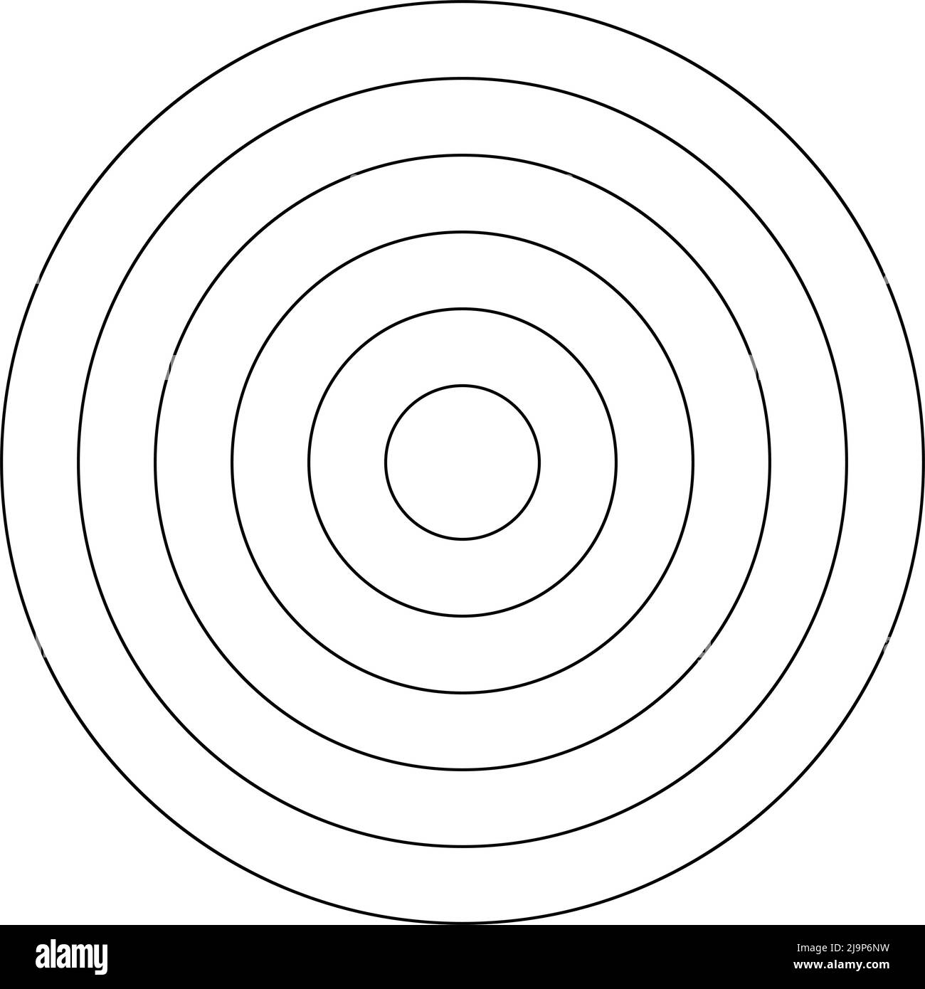 Converging radial, circular lines element. Stock vector illustration ...