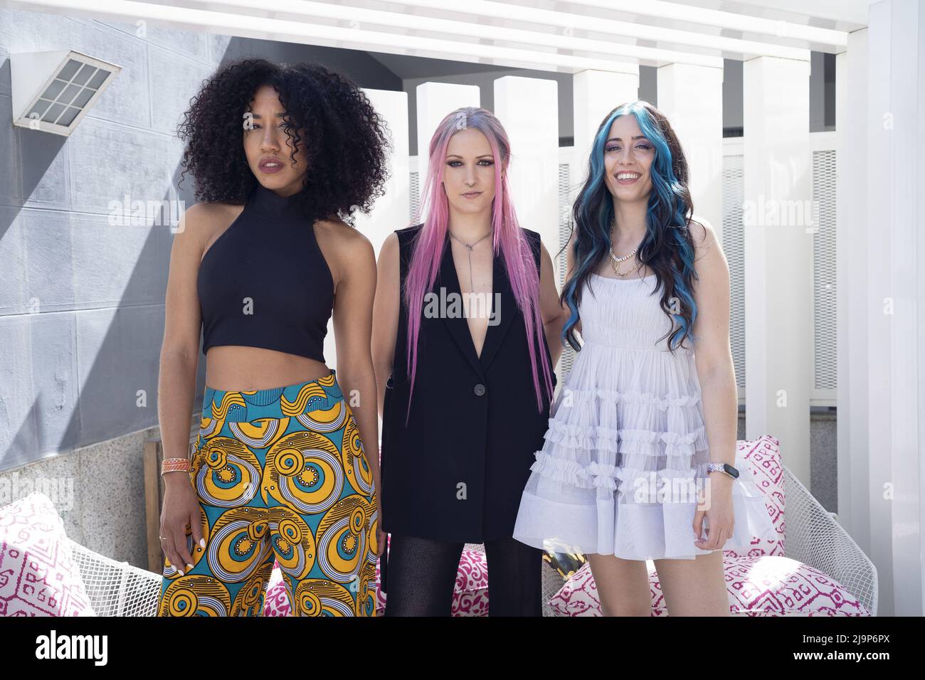Sweet California group during a portrait in Madrid, Spain Featuring ...