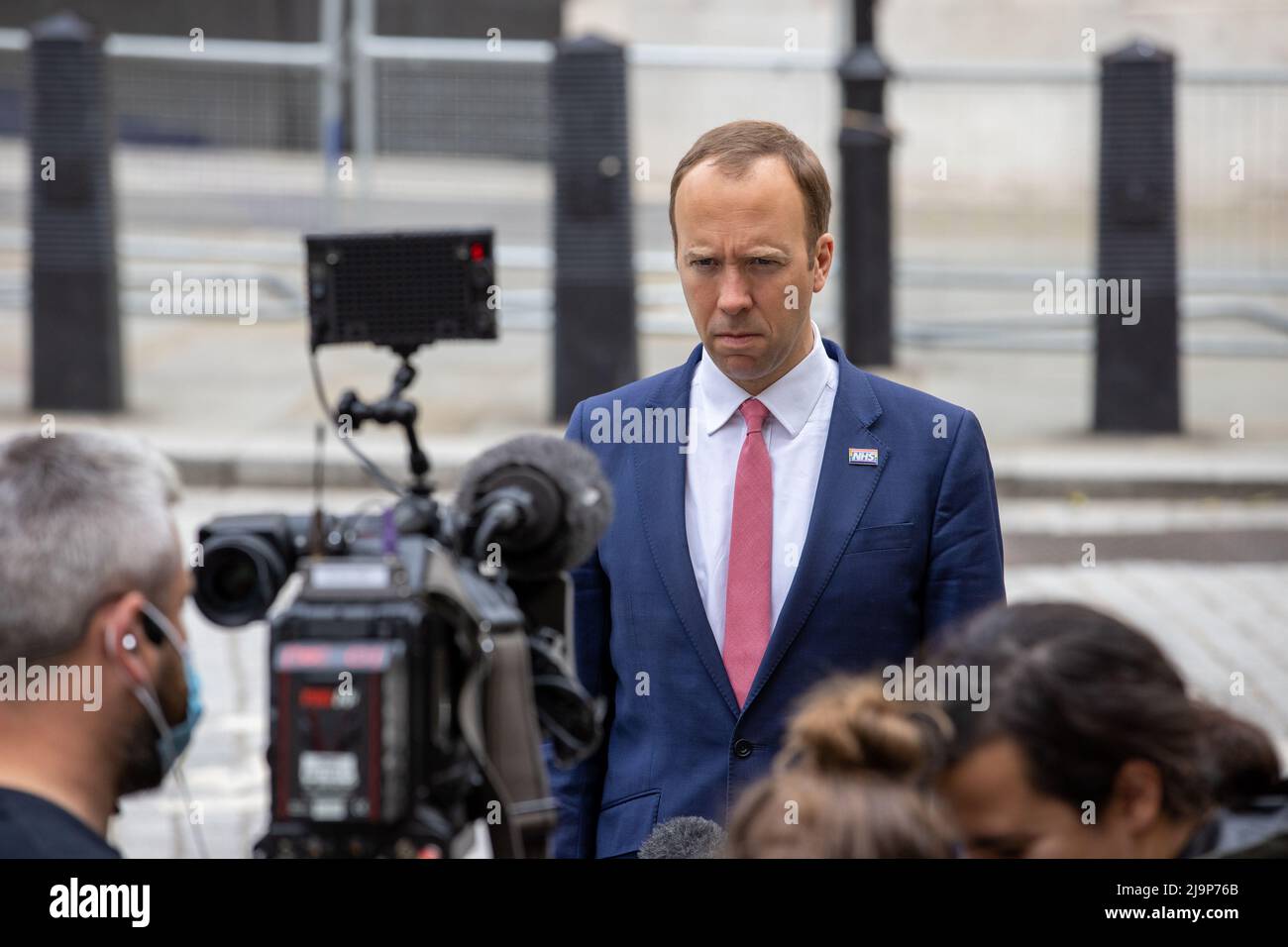 Matt Hancock at the BBC Studios for the Andrew Marr Show Featuring ...