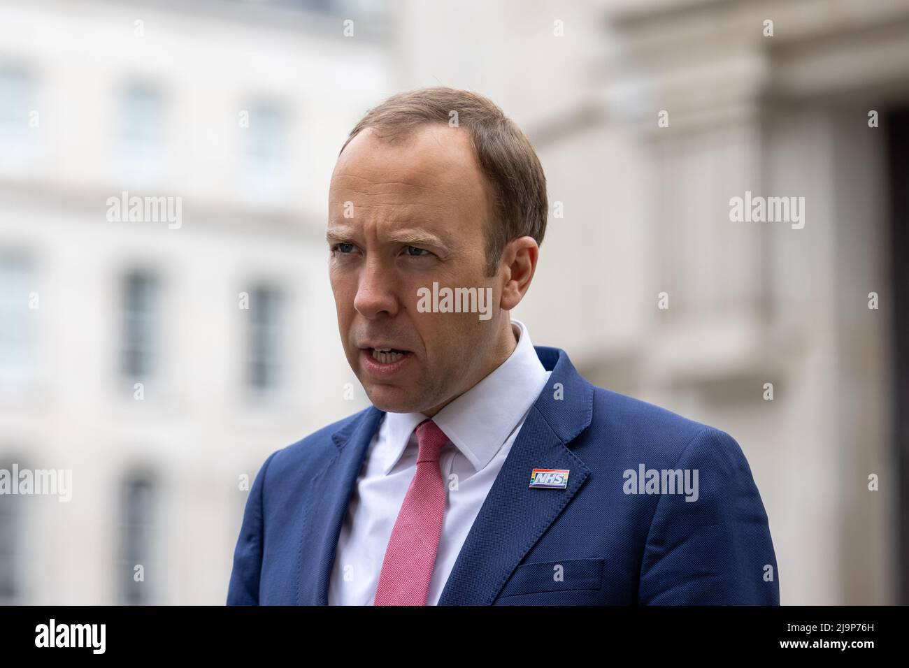 Matt Hancock at the BBC Studios for the Andrew Marr Show Featuring ...