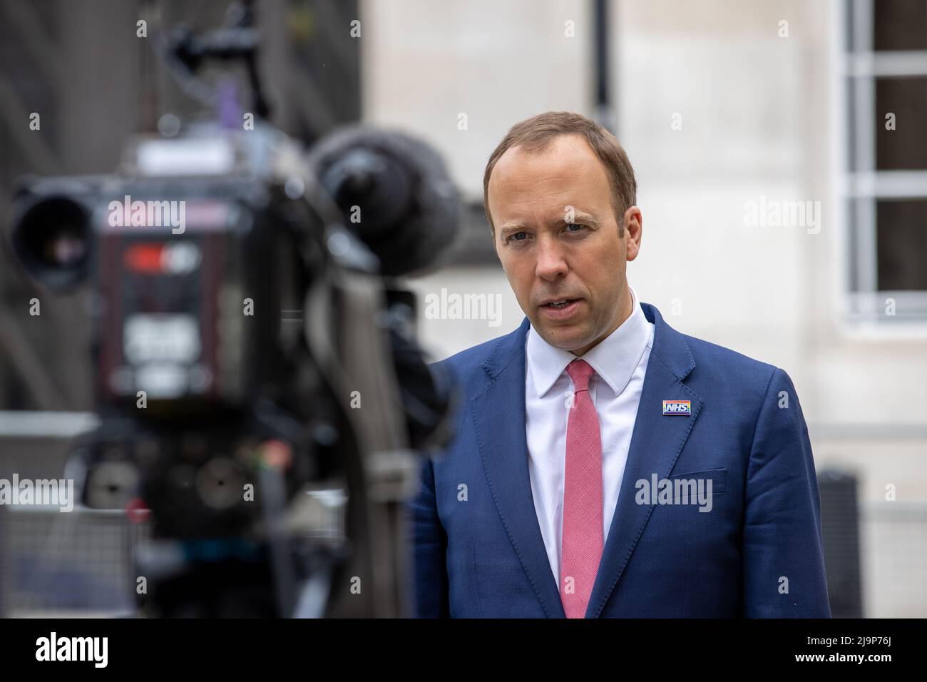 Matt Hancock at the BBC Studios for the Andrew Marr Show Featuring ...