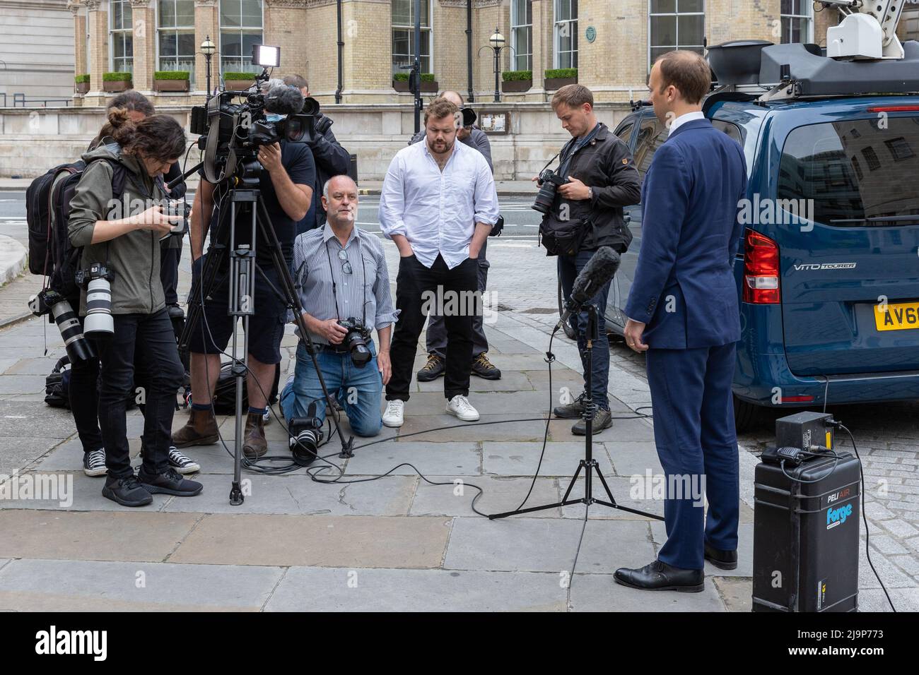 Secretary of State for Health, Matt Hancock at the BBC Studios for the ...