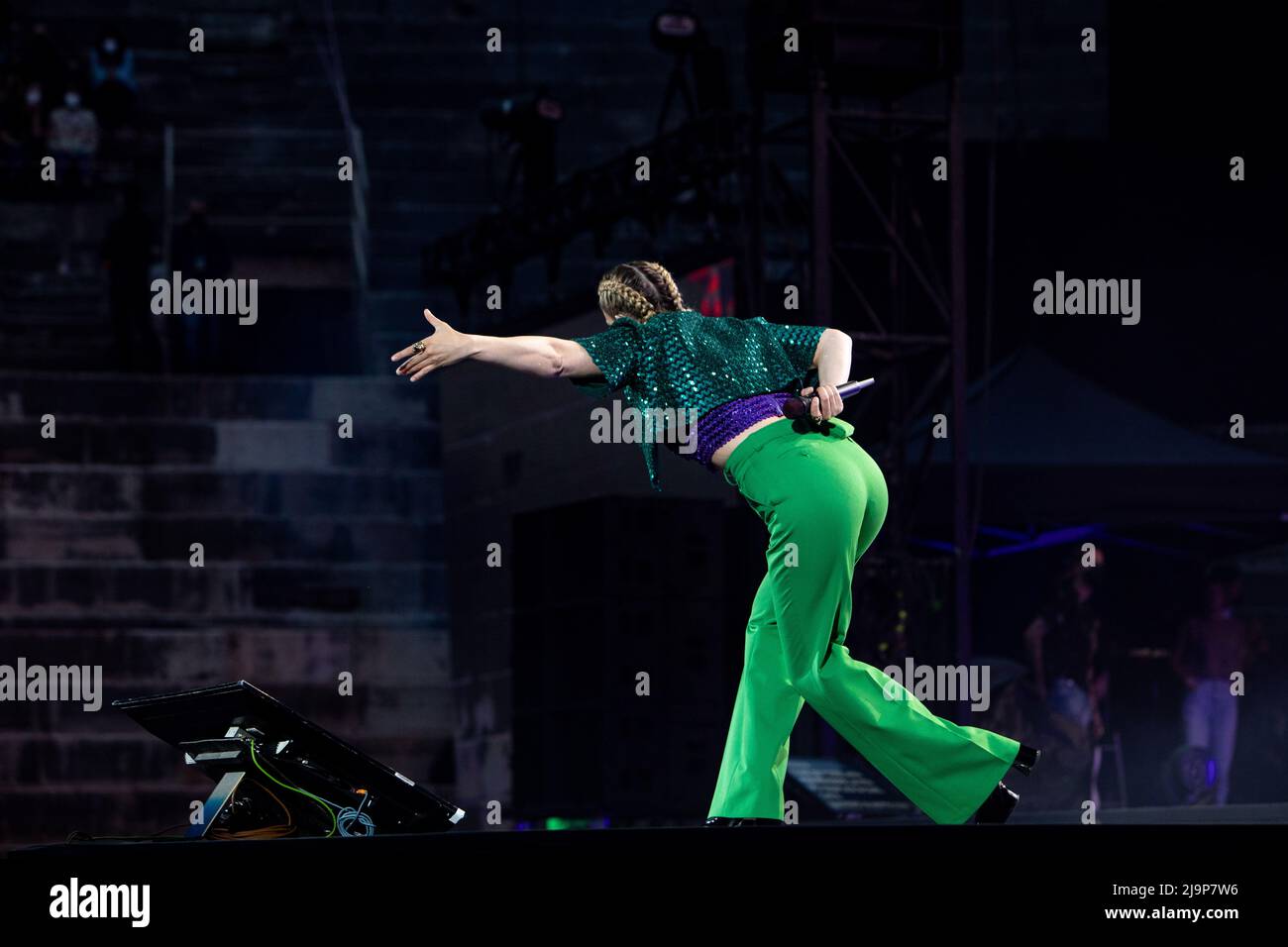 Italian singer Emma Marrone performs live at Arena di Verona Featuring ...