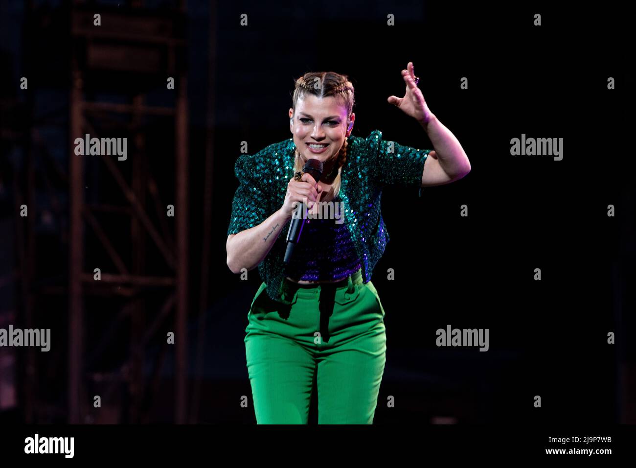 Italian singer Emma Marrone performs live at Arena di Verona Featuring ...