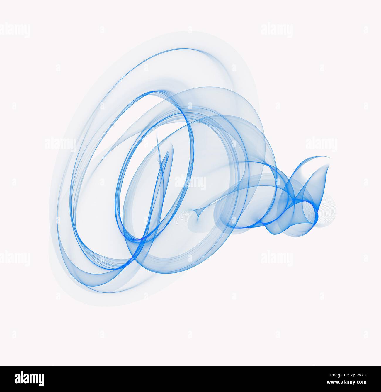 Abstract transparent figure. Aerial flying flame, smoke, bright colored ...