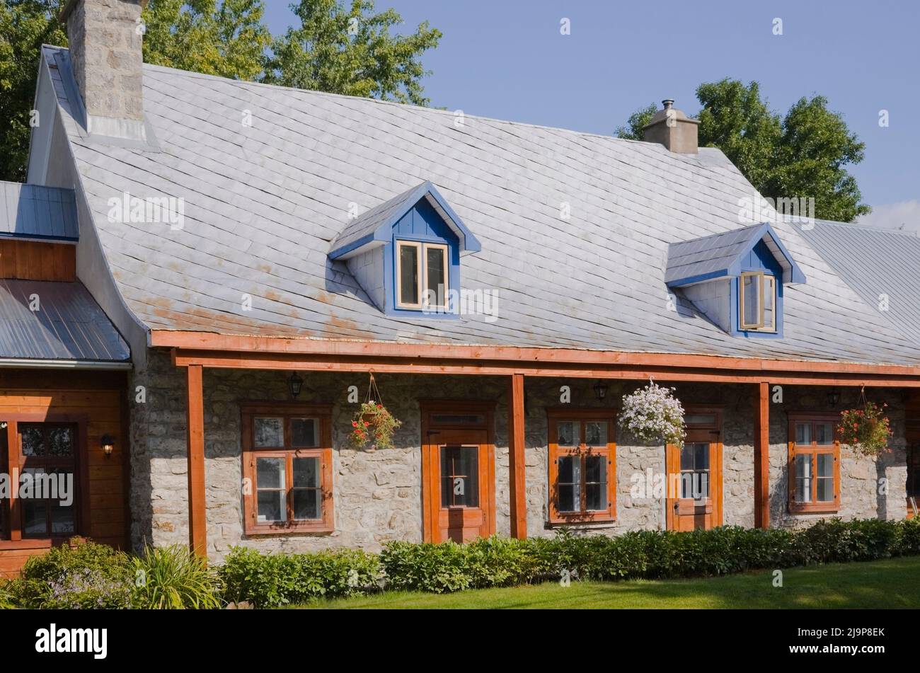 Old circa 1760 Canadiana cottage style fieldstone home with silver ...