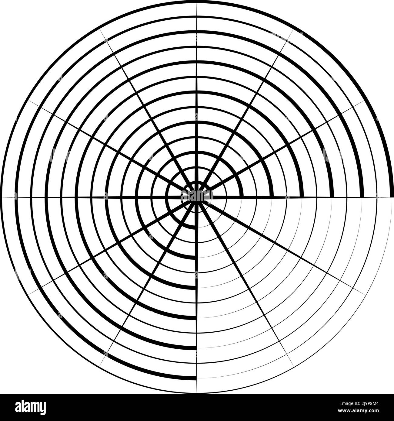 Converging radial, circular lines element. Stock vector illustration ...