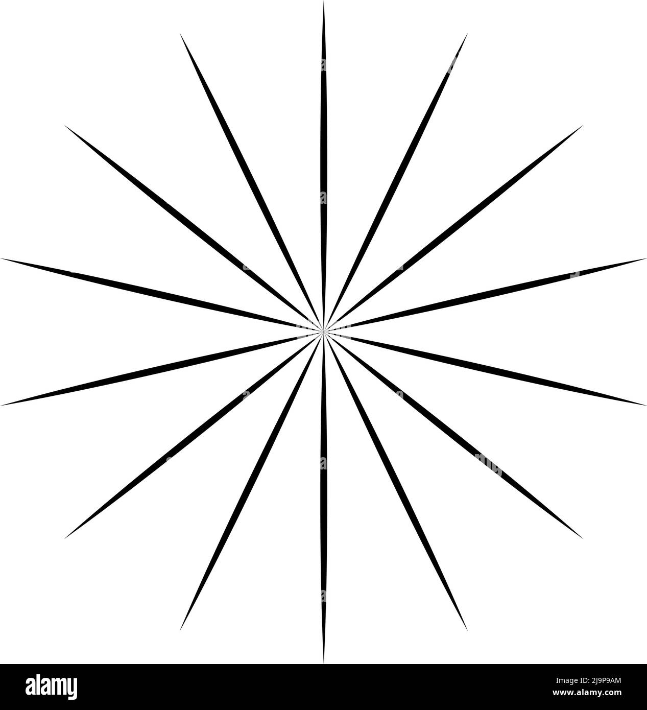 Converging radial, circular lines element. Stock vector illustration ...