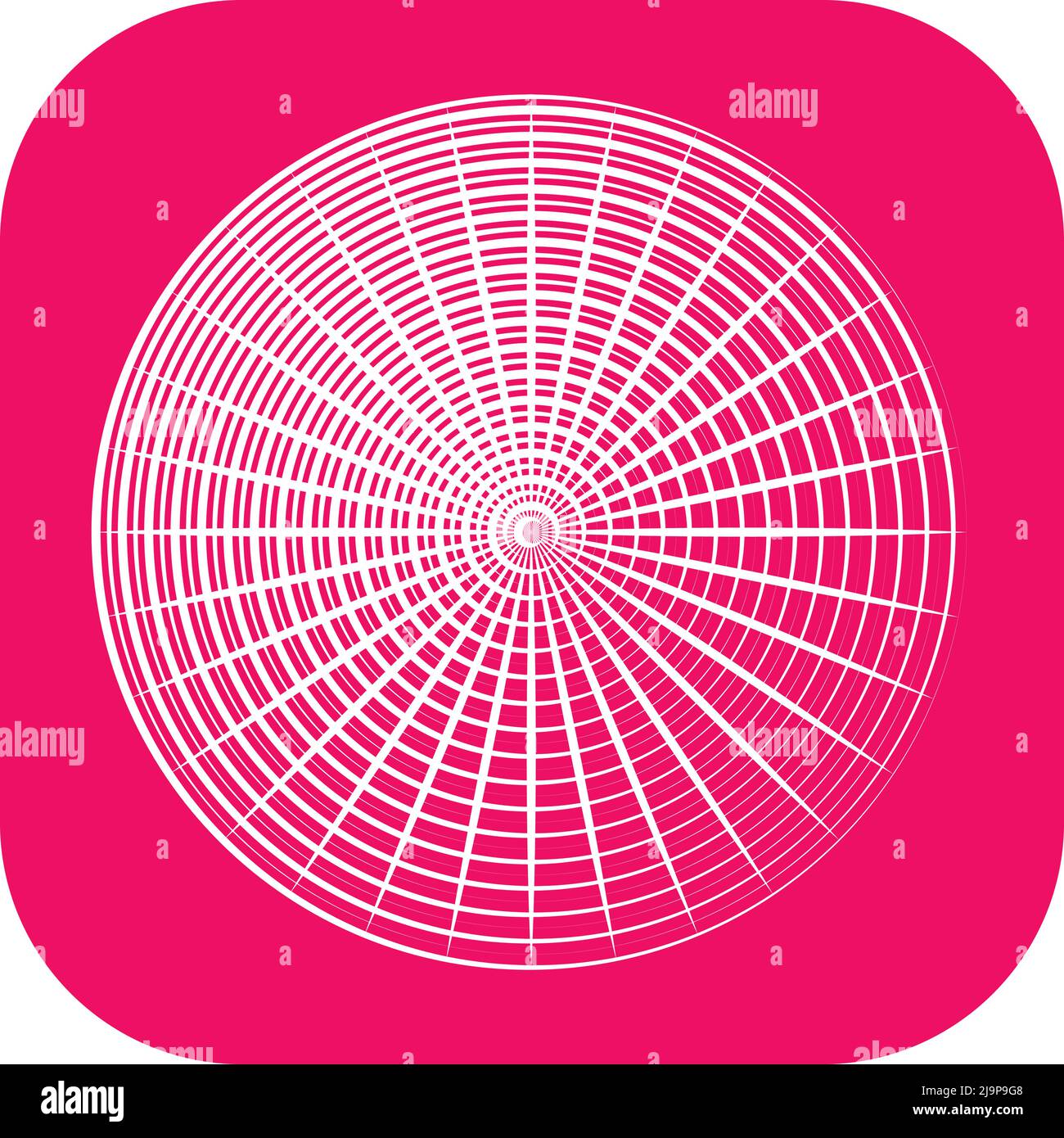 Converging radial, circular lines element. Stock vector illustration ...