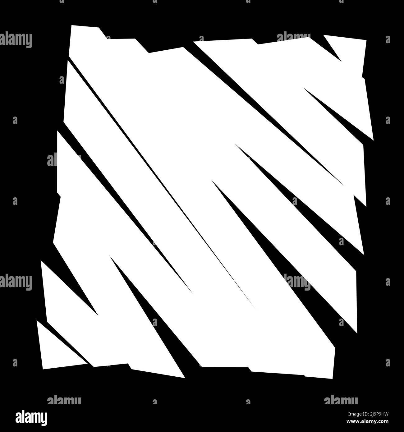 Slit, slash, fracture texture effect element. Stock vector illustration ...