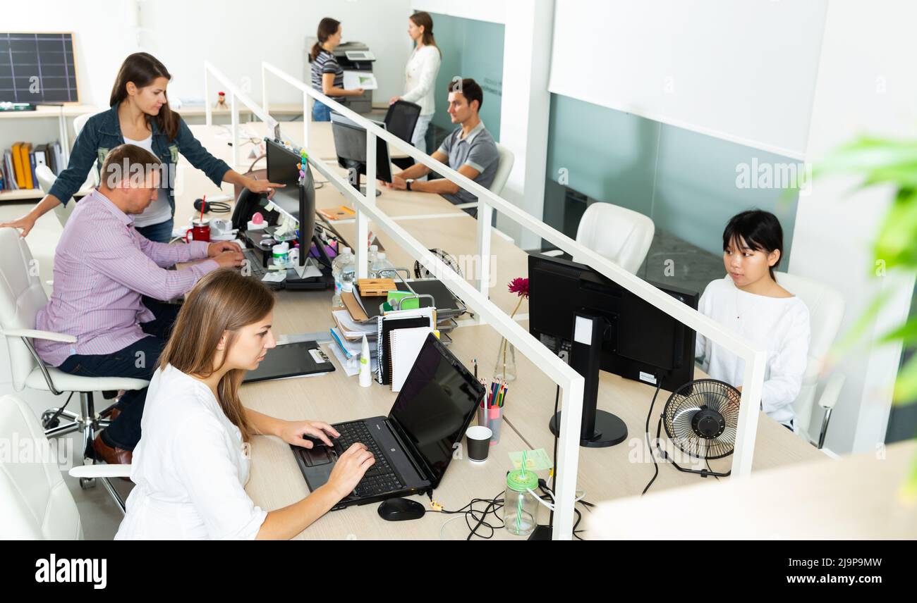 Working process in modern office Stock Photo - Alamy