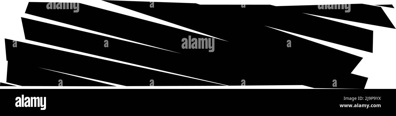 Slit, slash, fracture texture effect element. Stock vector illustration ...