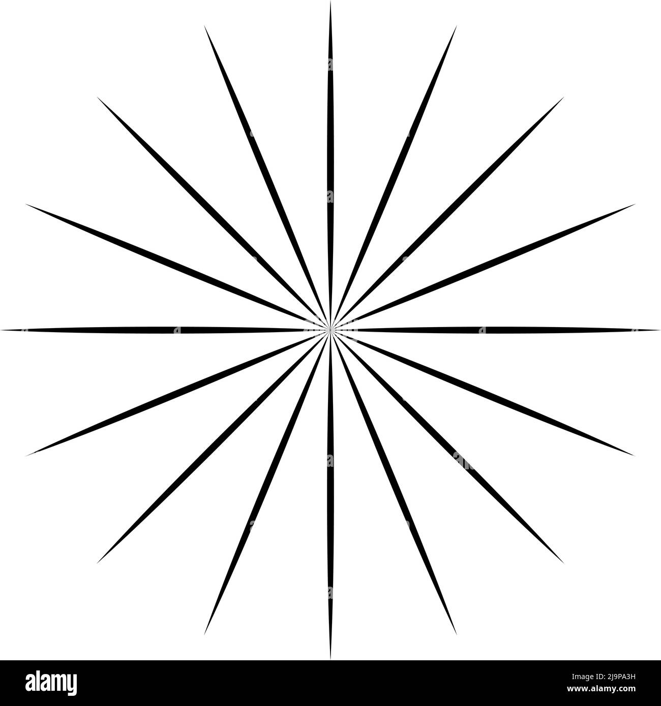 Converging radial, circular lines element. Stock vector illustration ...