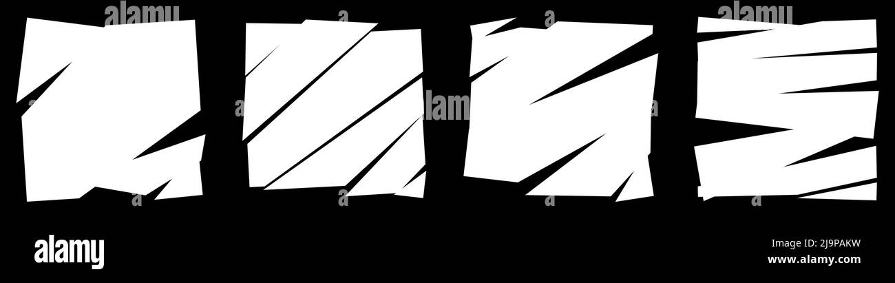 Slit, slash, fracture texture effect element. Stock vector illustration ...