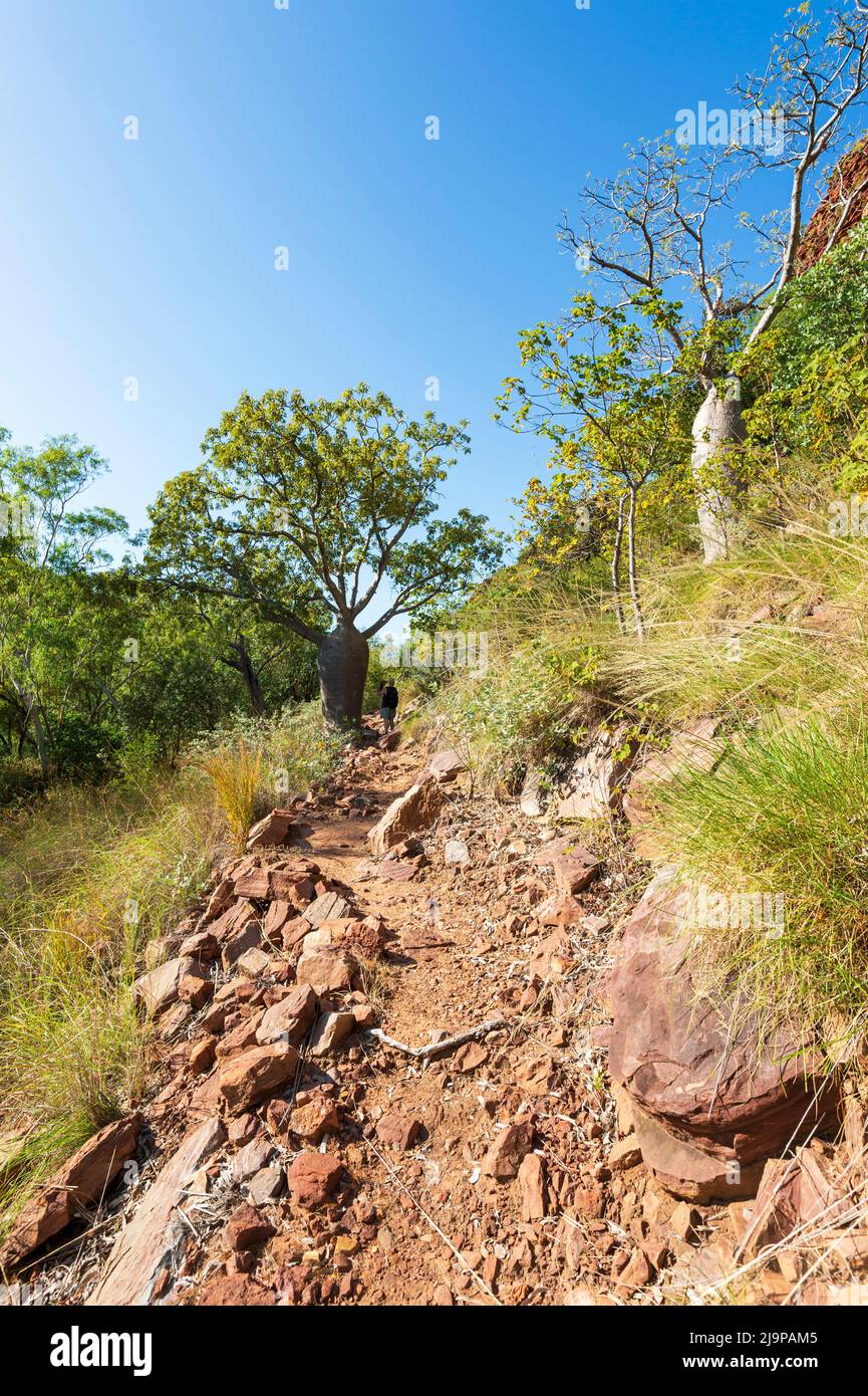 Rocky walking trail in Keep River National Park, a popular tourist ...