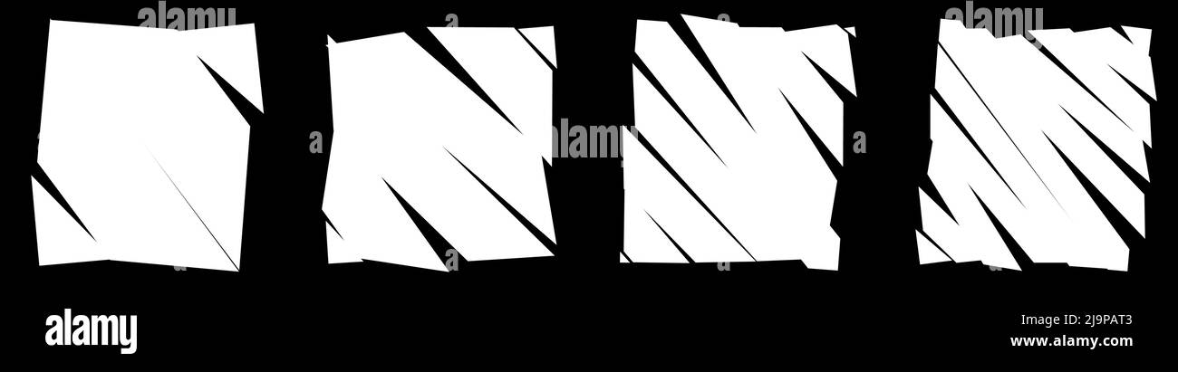 Slit, slash, fracture texture effect element. Stock vector illustration ...