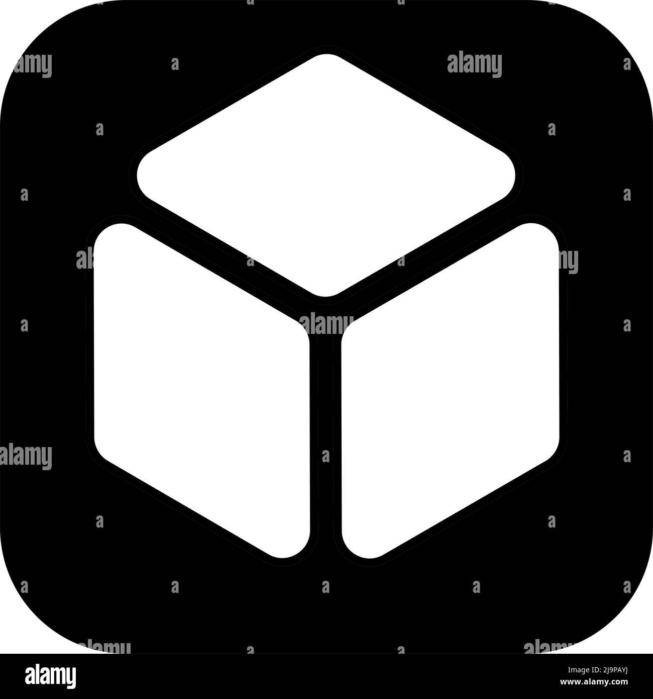 Isometric Cube Element Icon Cubist Abstract 3d Shape Stock Vector Illustration Clip Art