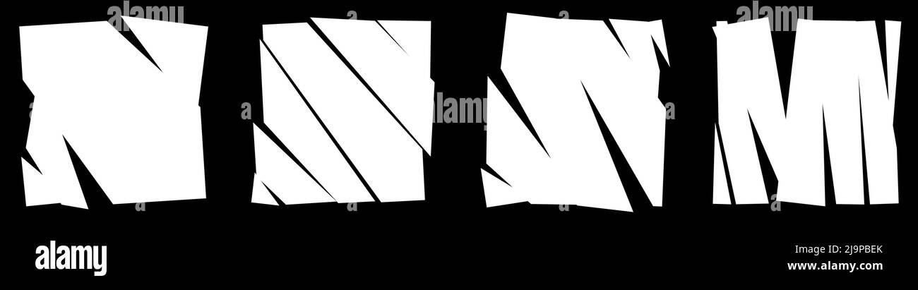 Slit, slash, fracture texture effect element. Stock vector illustration ...